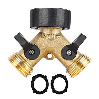 E-BAYKER Garden Hose Splitter Y Connector Garden Hose Spigot Adapter 3 ...