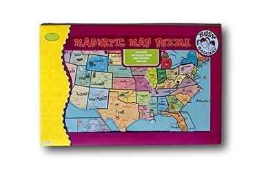 Magnetic Puzzle Map USA, United States - Warehousesoverstock