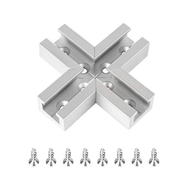 POWERTEC 71415 T-Track Intersection Kit For 3 8 Mitered T Track with ...