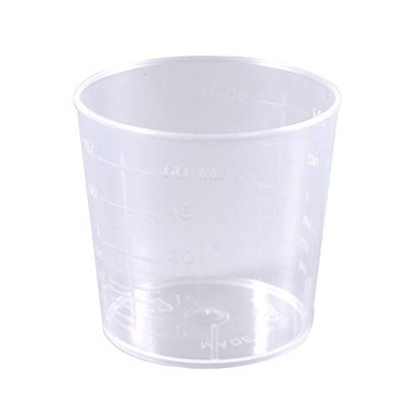 Plastic Graduation Beaker Cups Measurement Scale Breakers Transparent ...