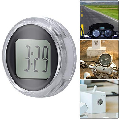 Moontie Motorcycle Clock Waterproof Motorcycle Stick-On Clock Mini ...