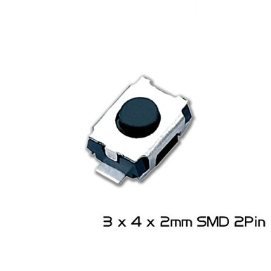 100Pcs Tactile Switch 3x4x2mm Tact Push Button Switch Top Actuated ...