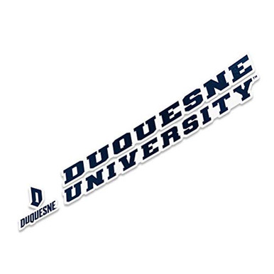 Duquesne University NCAA Name Logo Vinyl Decal Laptop Water Bottle Car ...