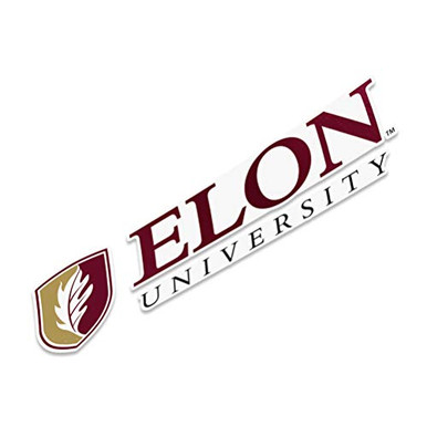 Elon University NCAA Name Logo Vinyl Decal Laptop Water Bottle Car ...