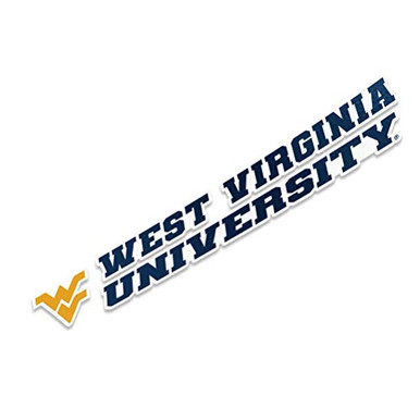 West Virginia University WVU NCAA Name Logo Vinyl Decal Laptop Water ...
