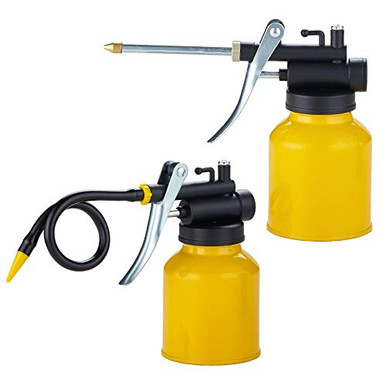 Junchi Hand Pump Oiler Can Professional Level 8 oz. Capacity Pump Oiler ...