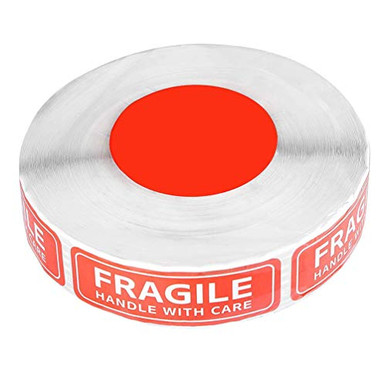 NUOBESTY Fragile Stickers 1x3 Inch Labels Handle with Care Warning ...