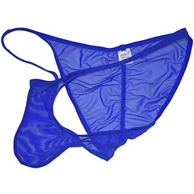 JAXFSTK Men Slinky Brazilain Bikini Briefs Underwear Ruched Back Sheer ...