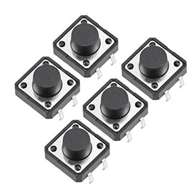 uxcell 12x12x7mm Panel Mini Micro Small PCB Momentary Tactile Tact Push ...