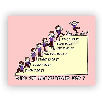 inchWhich Step Have You Reached Today inch Motivational Classroom Wall ...