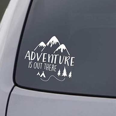 Car Sticker White Vinyl Decal Adventure Automobile Window ...