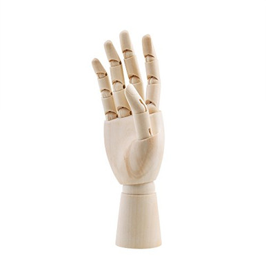 Cosmos 7" Wooden Articulated Figure Manikin Hand Artist Drawing Hand ...