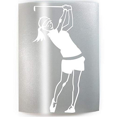 FEMALE Golfer - PICK COLOR and SIZE - Golfing Golf Player Decal Sticker ...