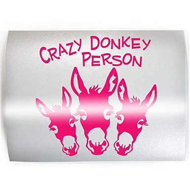 CRAZY DONKEY PERSON - PICK COLOR and SIZE - Donkey Burro Mule Mini ...