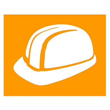 Auto Vynamics - Stencil-CONST-Helmet - Safety Helmet Hard Hat ...