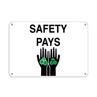 Safety Pays Hazard Sign Safety Slogans LABEL DECAL STICKER Sticks to ...