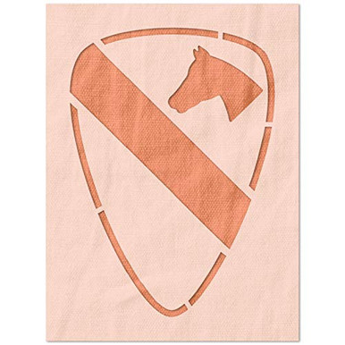 Stencil Stop US Army 1st Cavalry Division Symbol Stencil - 14 Mil Mylar ...