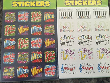 240 MUSIC Success Stickers - Musical Performance ARTS - THEATRE - Bravo ...