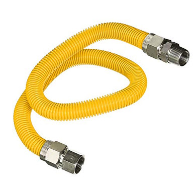 Flextron FTGC-YC14-72C 72 Inch Flexible Epoxy Coated Gas Line Connector ...