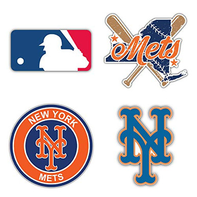 New York City Metz Baseball Die-Cut Sticker - Set of 4 Decal 5 inch ...