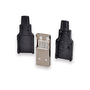 Conwork USB 2.0 Type A Male Adapter, 4 Pin Plug USB Connector with ...