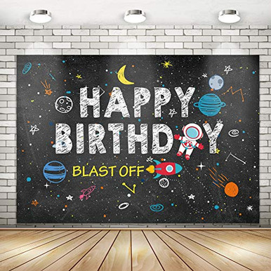 Outer Space Theme Party Decorations Outer Space Happy Birthday ...