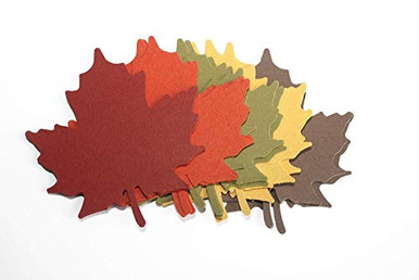 25 Paper Maple Leaf Cuts Outs - Die Cut Maple Leaves - Autumn Party ...