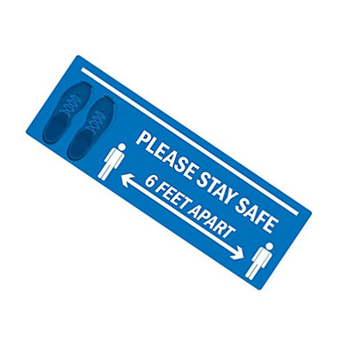 Scicalife 10pcs Social Distancing Stickers Safety Floor Sign Please ...