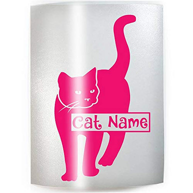 CAT CUSTOM WORDS TEXT 2 - PICK COLOR and SIZE - Feline Kitty Vinyl ...