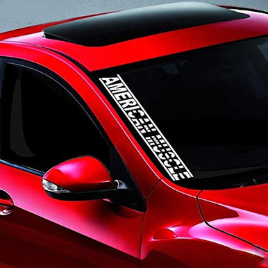 Noizy Graphics 20 inch American Muscle 1 Flag Side Windshield Banner ...