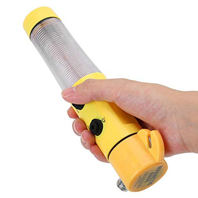 Safety hammer flashlight warning light glass breaker window breaker ...