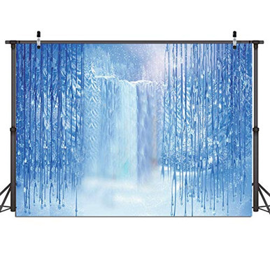 Dudaacvt 5x7ft Winter Backdrop Ice and Snow White World Photography ...