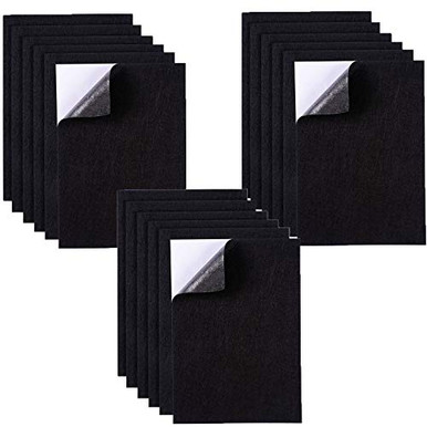 18 Pieces Adhesive Craft Felt Fabric Sheets Fabric Sticky Back Sheet ...