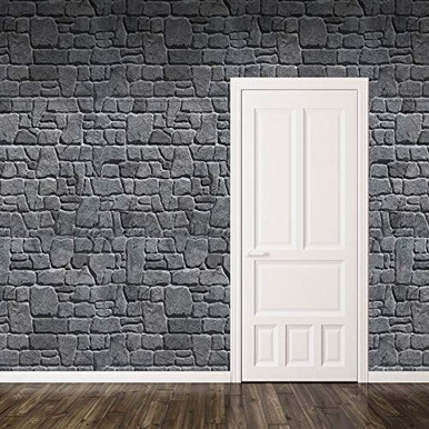 Stone Wall Castle Backdrop and Scene Setter 4 ft. Tall x 32 ft. Long ...