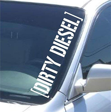 Large Dirty Diesel Version 602 Car Truck Window Windshield Lettering ...