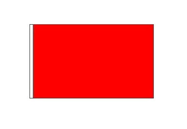 6 ft. Solid Red Safety Flag with 1 4 White Pole and Mounting Hardware ...