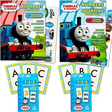 Thomas the Train Flash Cards and Workbook Super Set Toddler Kids -- 2 ...