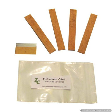 Instrument Clinic Pre-Glued Natural Key Cork Strips Saxophone Clarinet ...