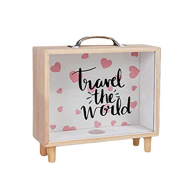 Shadow Box Frame Display Case Money Bank Decorative Wooden Money ...