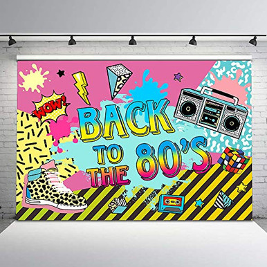 Avezano 80s Party Backdrop Back to The 80s Hip Hop Photo Booth ...