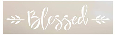 Blessed Cursive Script Font Stencil by StudioR12 for Painting Wood ...