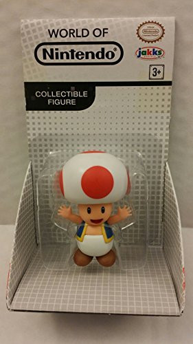 World of Nintendo Collectible Figure Red Toad - Warehousesoverstock