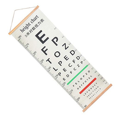 EXCEART Kids Eye Chart Wall Standard Eye Chart Test with Hook for Home ...