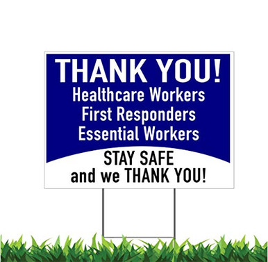 Moonlight4225 2 Sided Thank You Stay Safe Health Care First Responders ...
