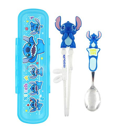 Disney Stitch Spoon Training Chopsticks Flatware Utensil Cutlery ...