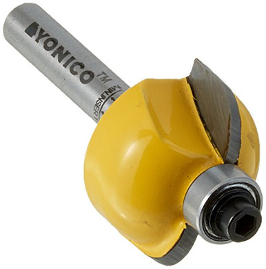 Cove Edging and Molding Router Bit - 1/4" Radius - 1/4" Shank - Yonico ...