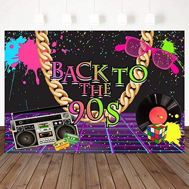 Mocsicka Graffiti Music 90S Themed Backdrop Back to The 90s Background ...