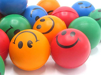 Smile Stress Balls Smiley Face Squeezable Foam Stress Balls 24 Pack ...