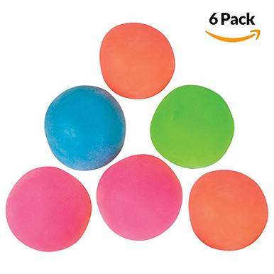 Bedwina Pull & Stretch Hi Bounce Squeeze Ball - Pack Of 6, Squishy Ball ...