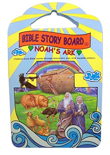 DTC Childrens Bible Story Picture Board with Reusable Stickers Noahs ...